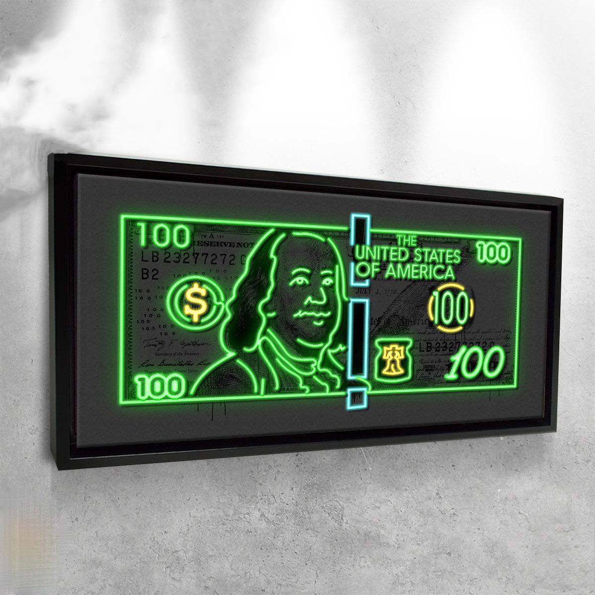 "Neon Franks" Money Wall Art – Canvas Cultures
